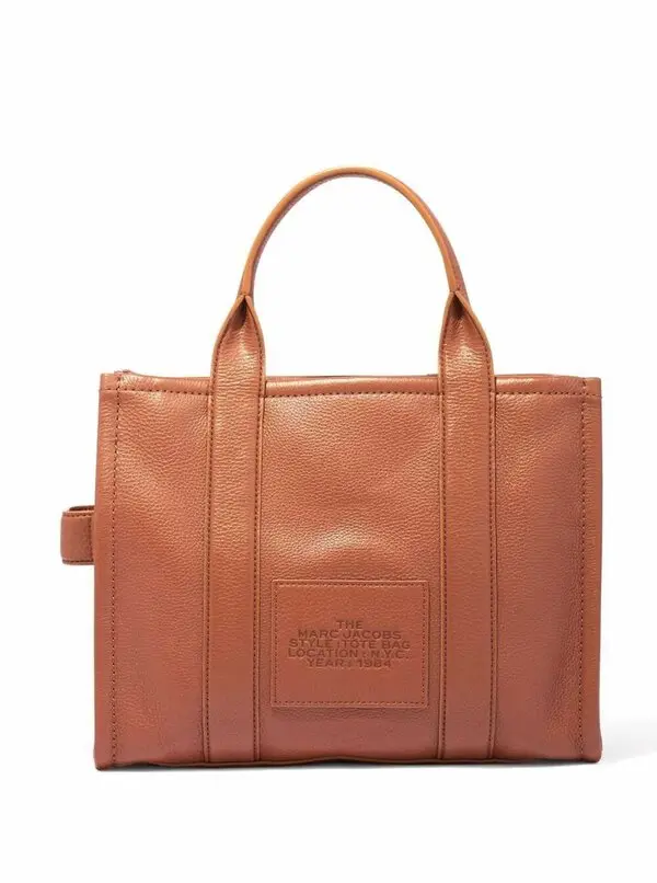 Marc Jacobs The Tote Bag Medium Grainy Leather Shoulder Bag - Brown