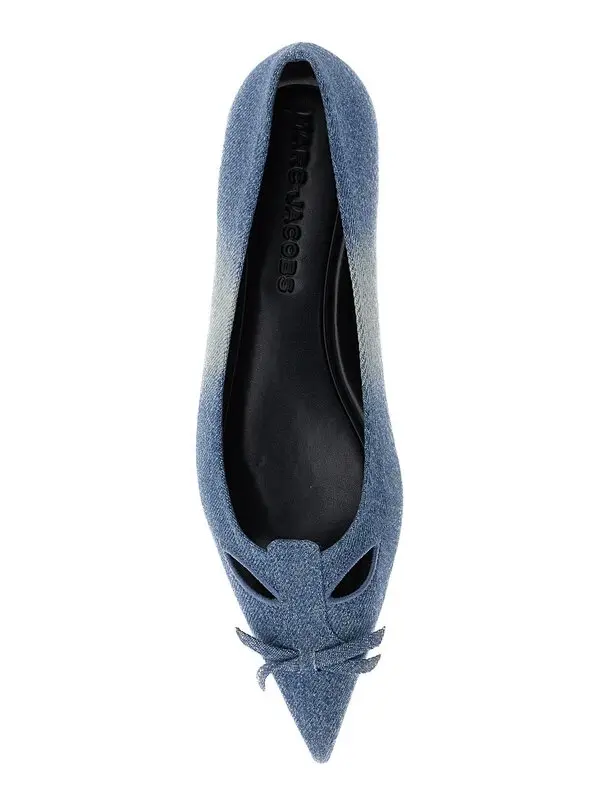 Marc Jacobs Kat Blue Cotton Ballerinas - Multicolor