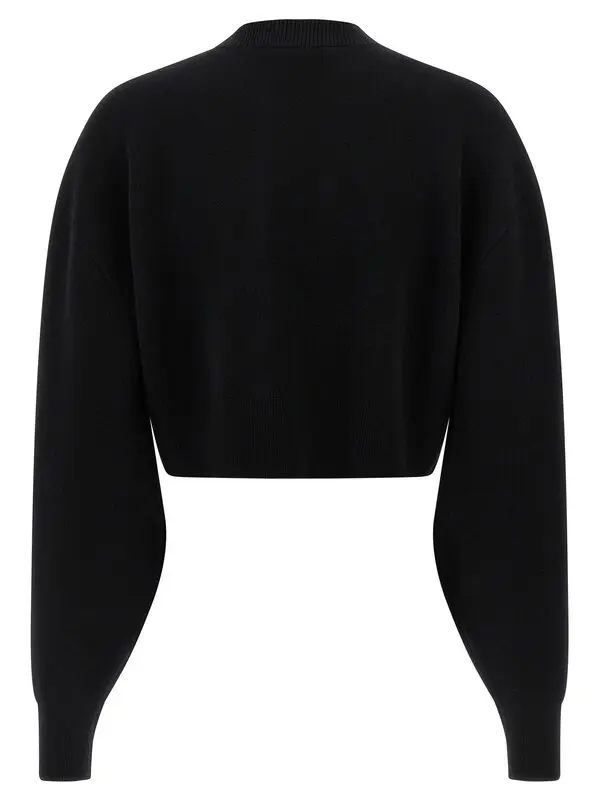 TOM FORD Cropped Knit Sweater - Black