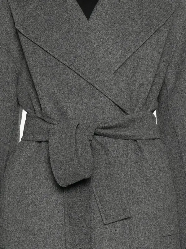 Max Mara Wool Belted Coat - Multicolor