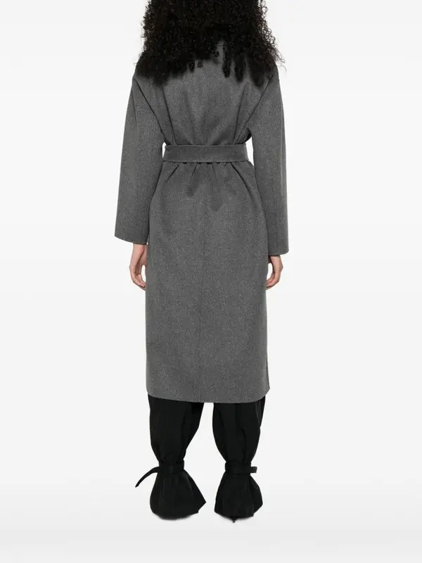 Max Mara Wool Belted Coat - Multicolor