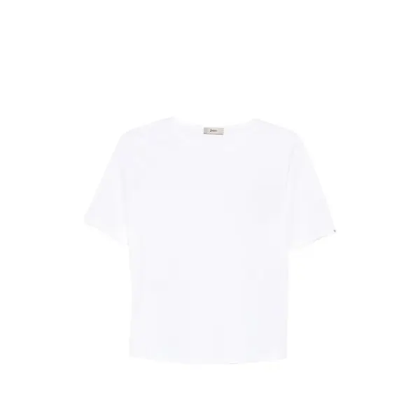 Herno Round Neck Short Sleeve Cotton T-shirt