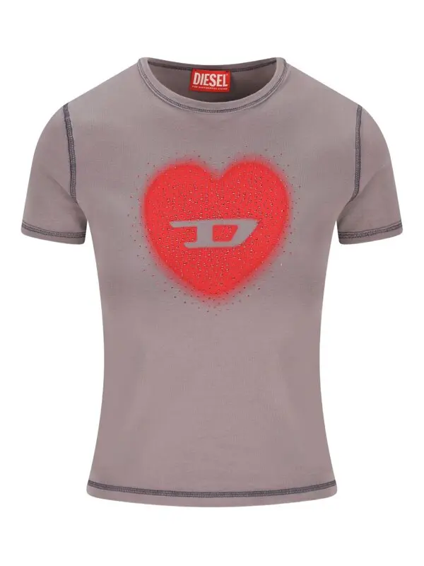 DIESEL® Heart Cotton T-shirt - Multicolor
