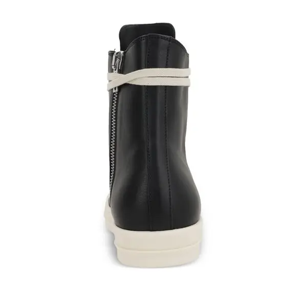 Rick Owens High Top Lace Up Zip Up Trainers
