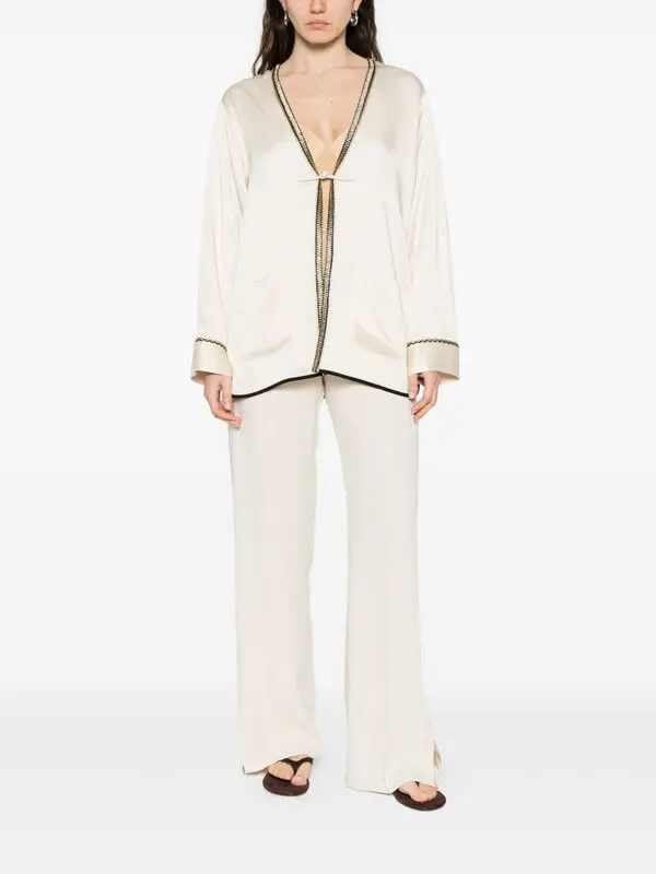 FORTE_FORTE Ivory Kimono Jacket