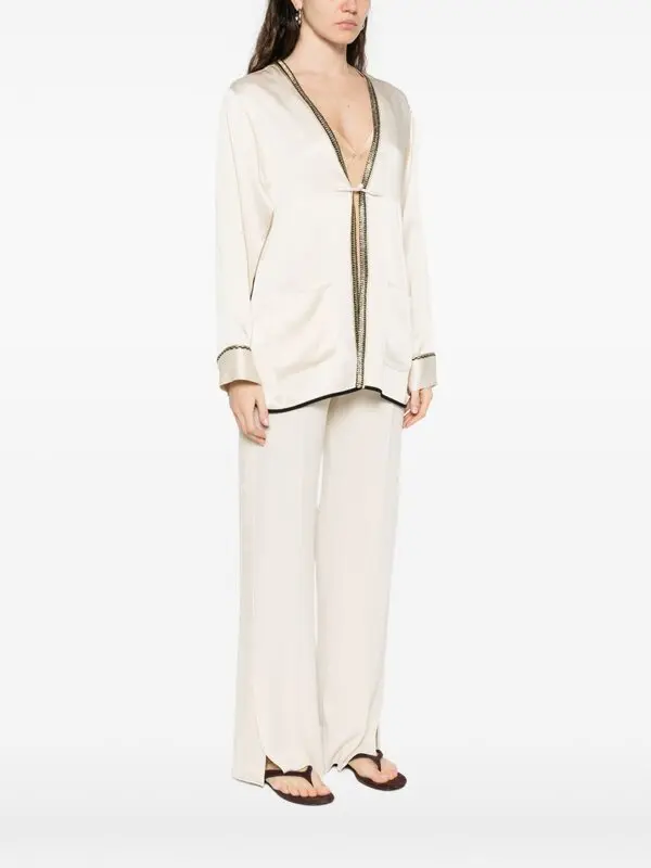 FORTE_FORTE Ivory Kimono Jacket