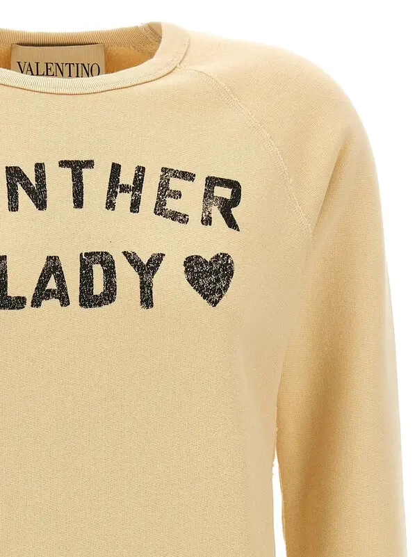 Valentino Garavani Panther Lady Sweatshirt - Cream