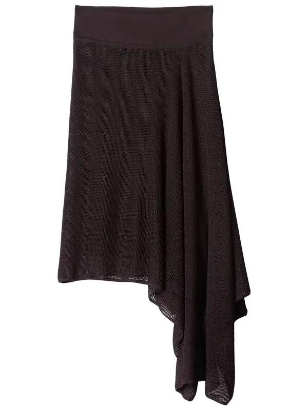 Jacquemus La Jupe Voilier Asymmetrical Draped Viscose Skirt