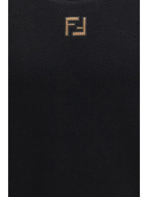 Fendi Wool Pullover With Micro Ff Detail