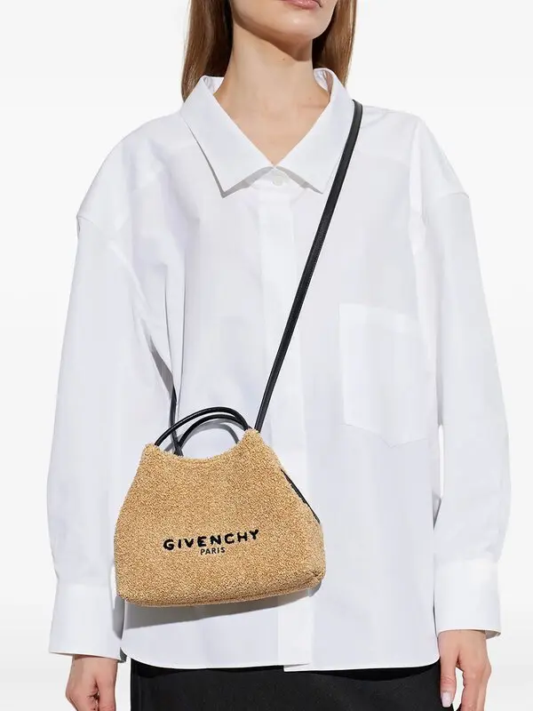 Givenchy Nano Facet Tote Bag In Sponge Raffia