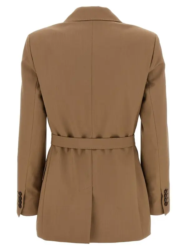 Max Mara Talento Wool Blazer - Brown