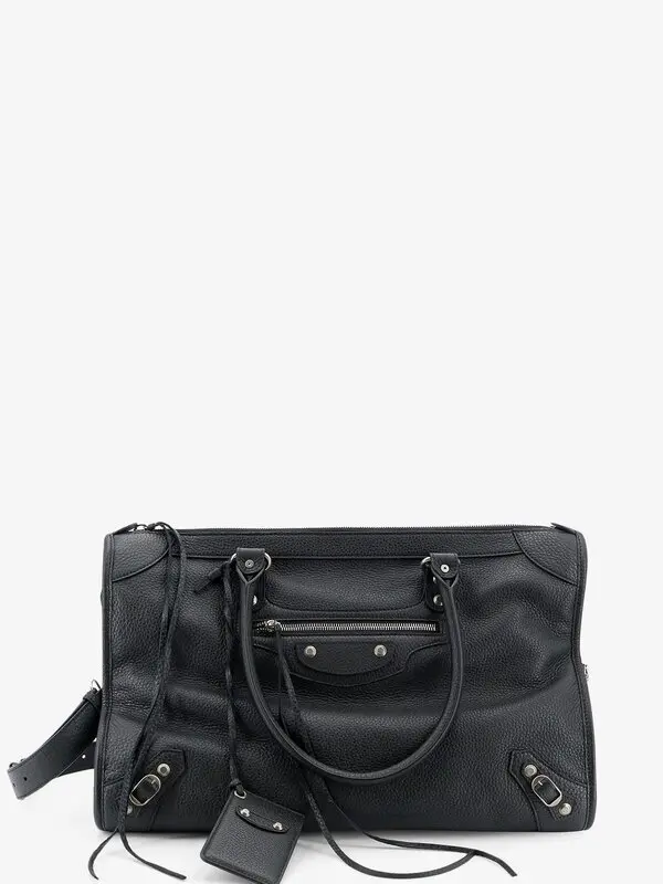 Balenciaga Le City Business Leather Travel Bag - Black