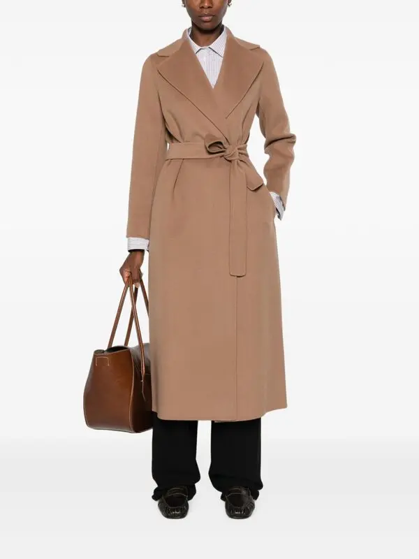 Max Mara Wool Long Coat - Multicolor