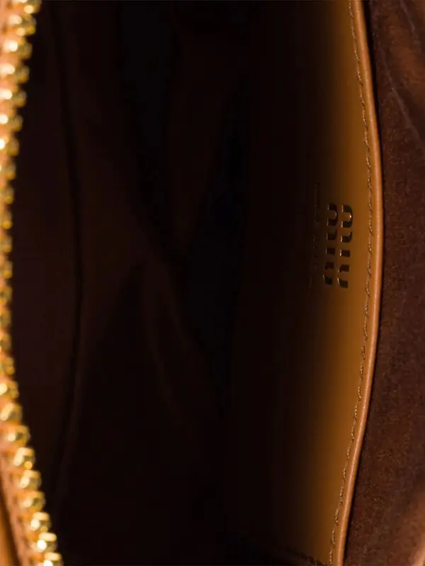 Miu Miu Beau Soft Small Leather Bag - Brown