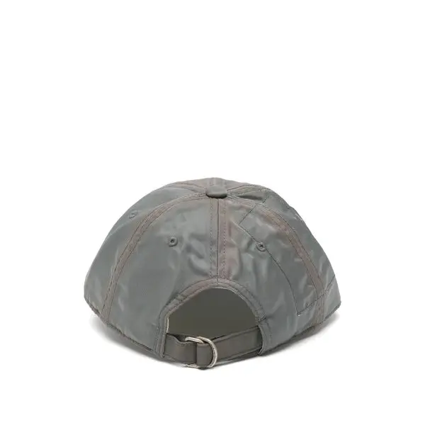 Acne Studios Grey Seamed Detail Baseball Cap - Gray