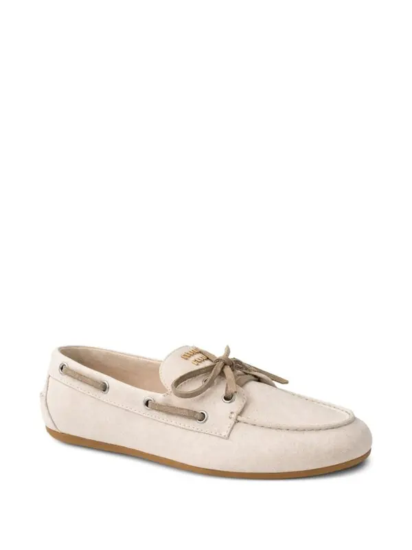 Miu Miu Deck Canvas Loafers - Multicolor