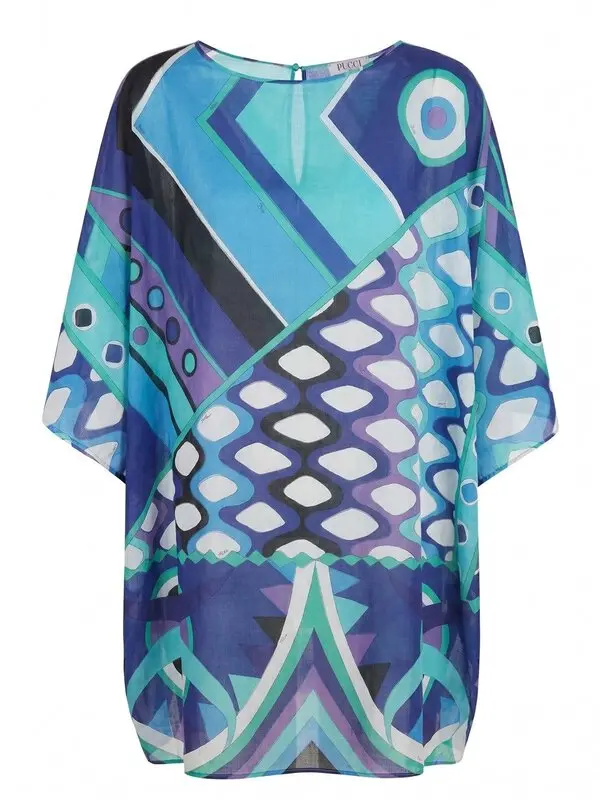 Emilio Pucci Printed Silk Kaftan - Multicolor