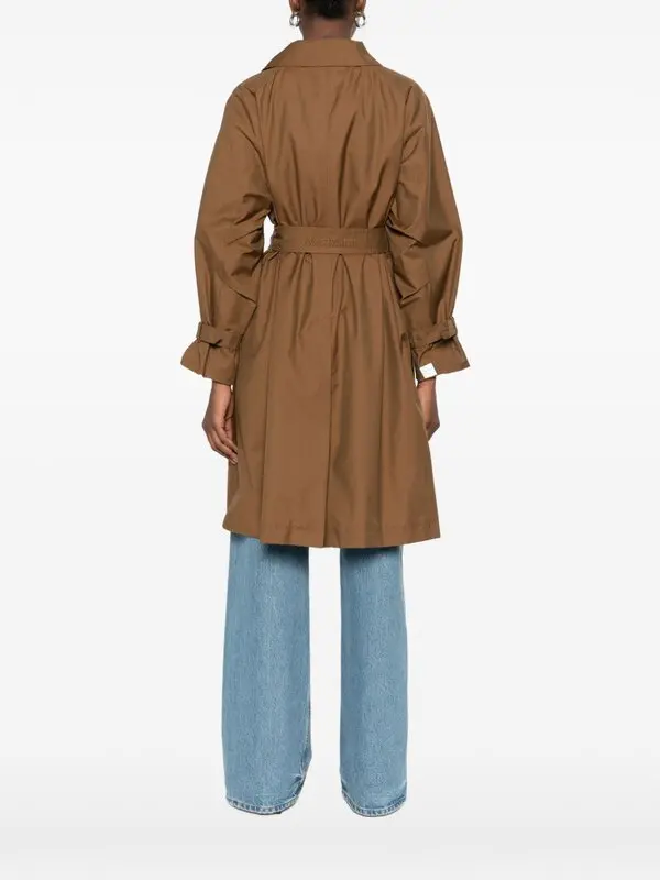 Max Mara Cotton Blend Trench Coat - Multicolor