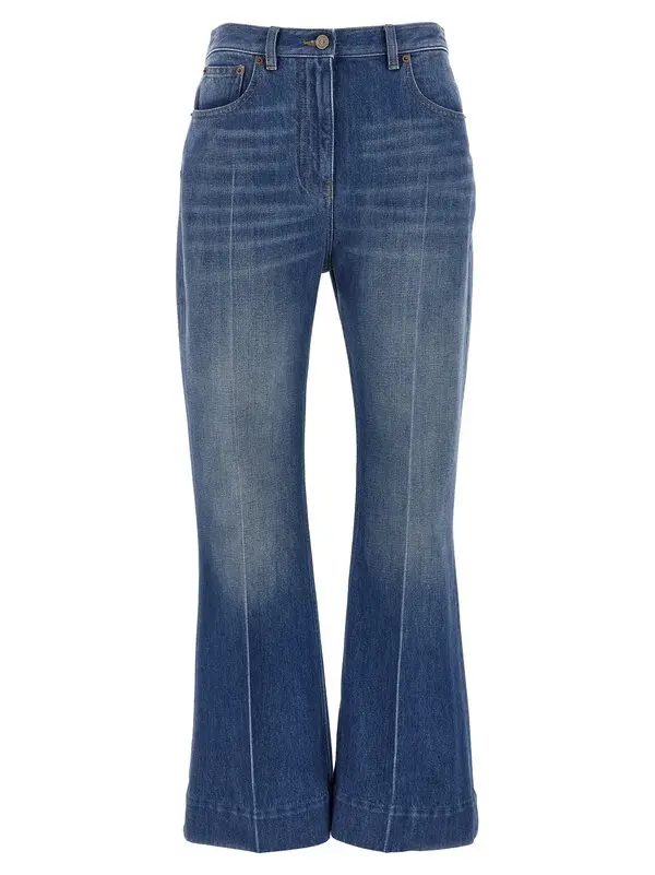 Valentino Garavani Flared Leg Jeans - Blue