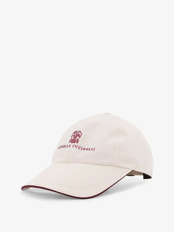 Brunello Cucinelli Baseball Cap With Embroidered Logo - Multicolor