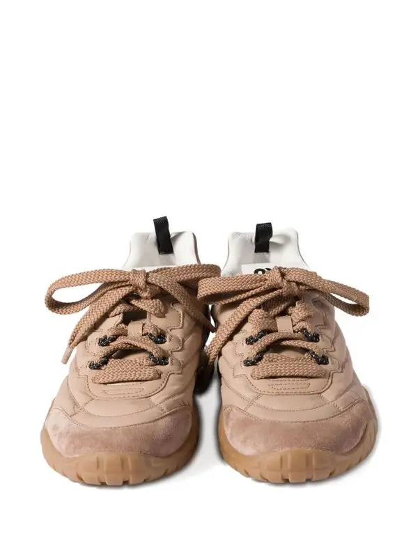 Miu Miu Technical Fabric And Suede Sneakers - Multicolor