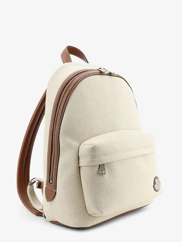 Moncler Carlo Canvas Backpack With Embossed Logo - Multicolor
