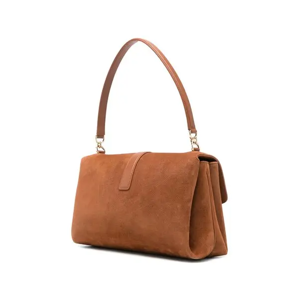 FERRAGAMO Suede Shoulder Bag - Brown