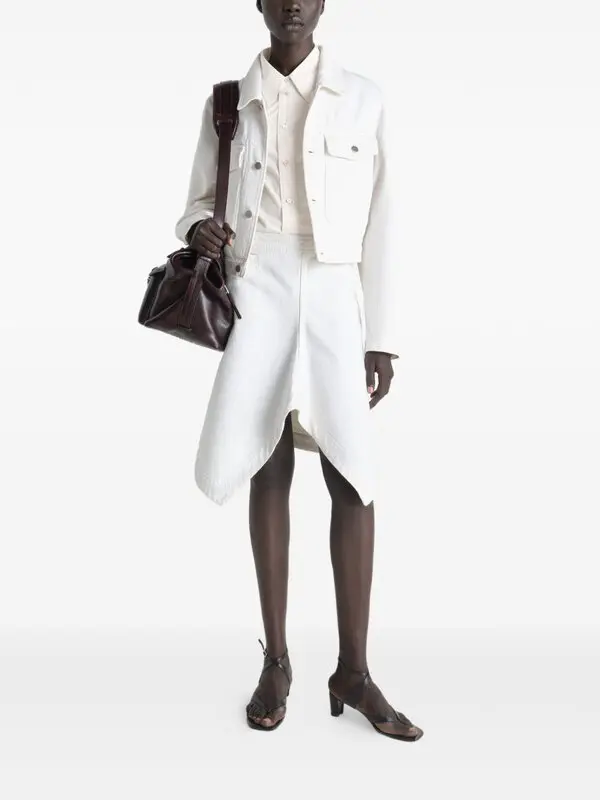 LEMAIRE Asymmetrical Cotton Skirt - Multicolor