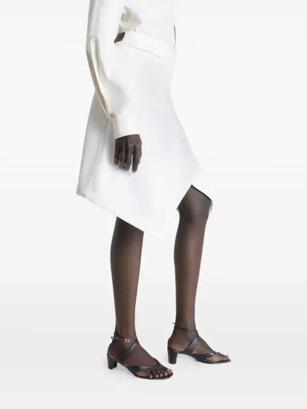 LEMAIRE Asymmetrical Cotton Skirt - Multicolor