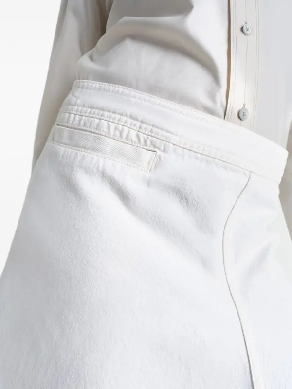 LEMAIRE Asymmetrical Cotton Skirt - Multicolor