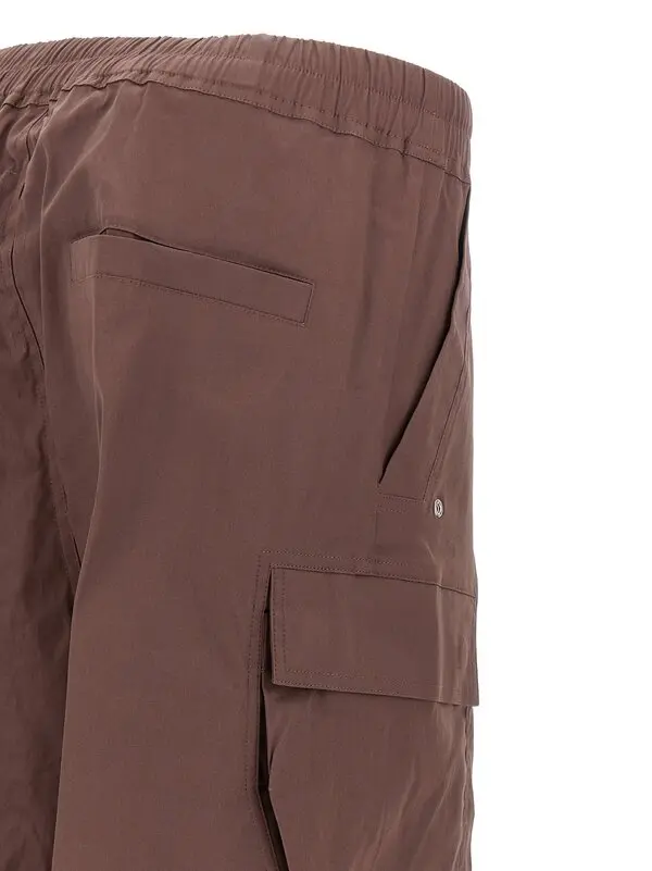 Rick Owens Cargo Belas Heavy Wool Trousers - Brown