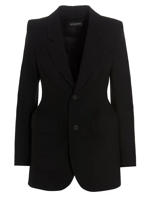Balenciaga Hourglass Blazer - Black