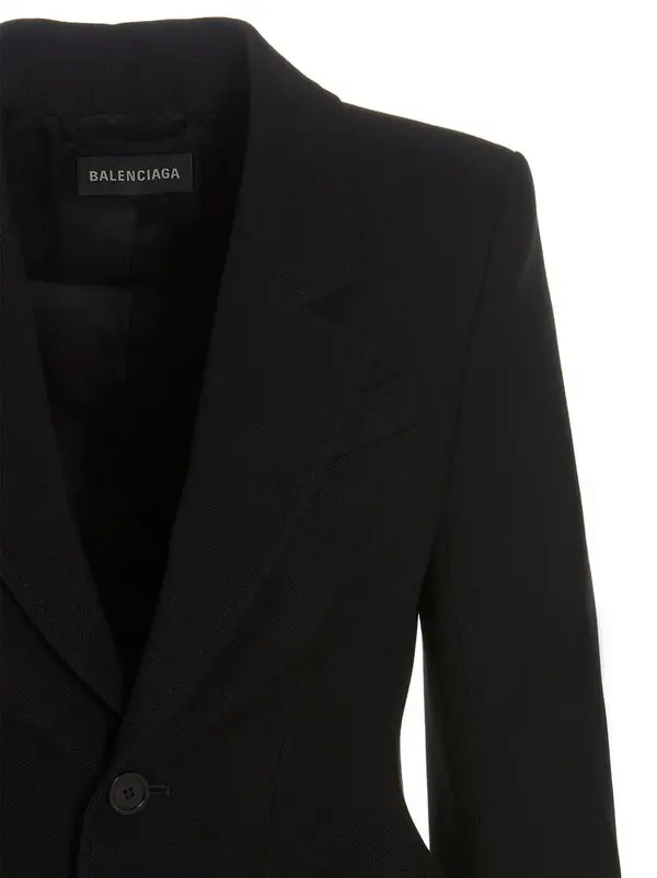 Balenciaga Hourglass Blazer - Black