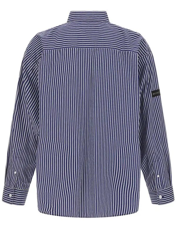 Balenciaga Camicia A Righe - Blue