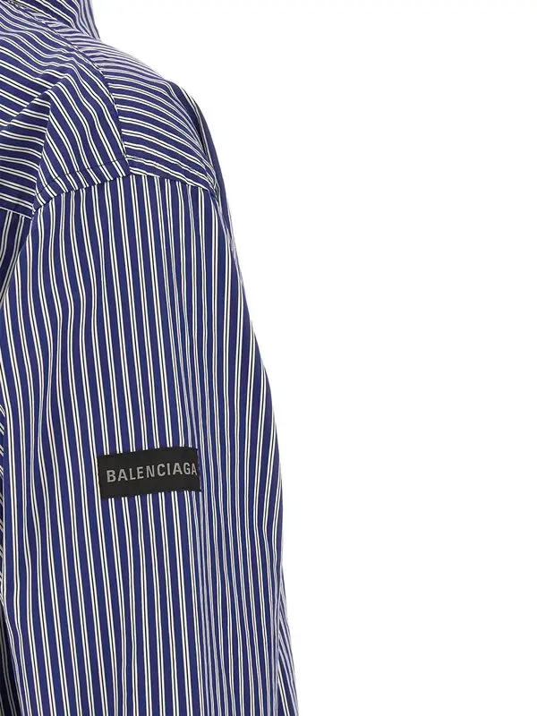 Balenciaga Camicia A Righe - Blue