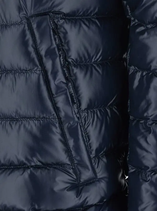 Herno Hooded Puffer Jacket With Drawstring And Logo Detail - Multicolor