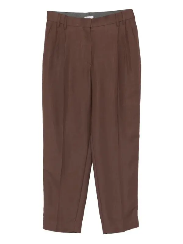 Brunello Cucinelli Viscose Tailored Trousers - Multicolor