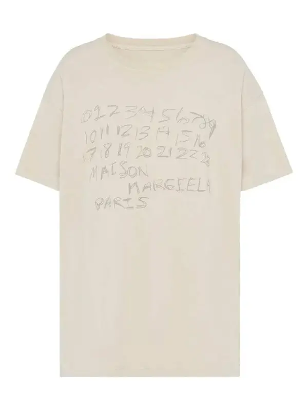 MAISON MARGIELA Printed Cotton T-shirt - Multicolor