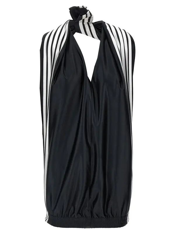 Balenciaga Tracksuit' Sleeveless Mini Dress With Contrast Details