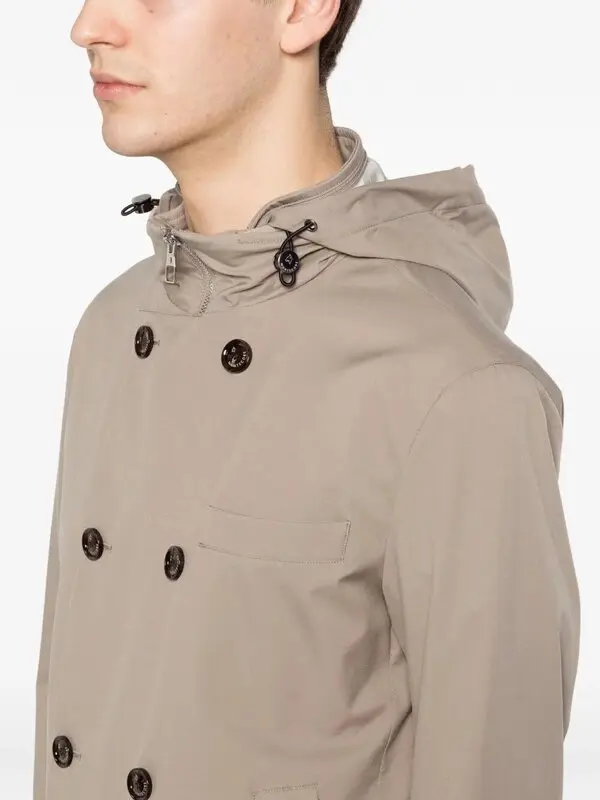 MONTECORE Double-breasted Jacket With Hood