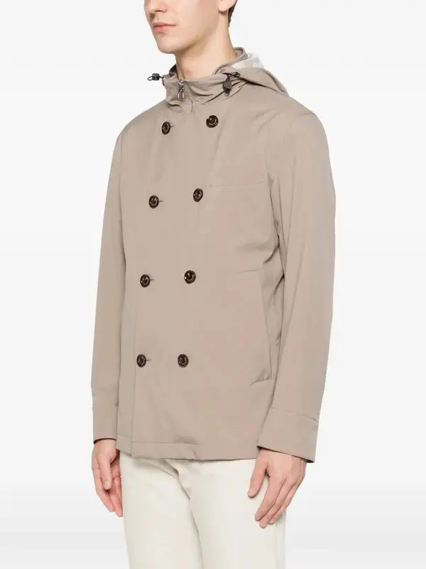 MONTECORE Double-breasted Jacket With Hood