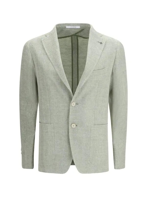 Tagliatore Cotton And Linen Blazer