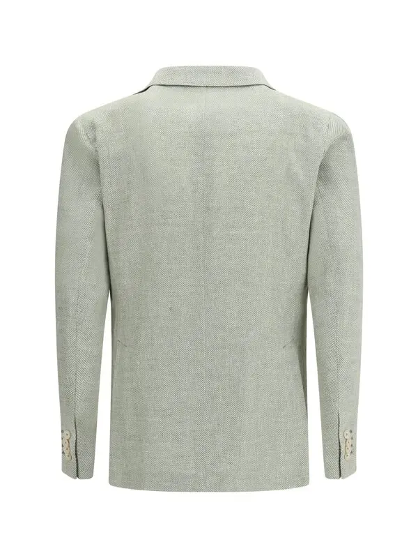 Tagliatore Cotton And Linen Blazer