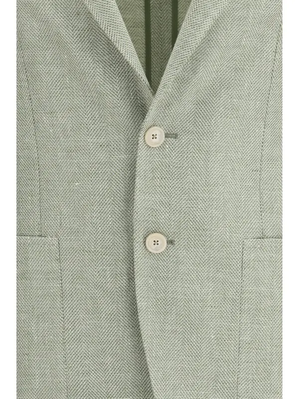 Tagliatore Cotton And Linen Blazer