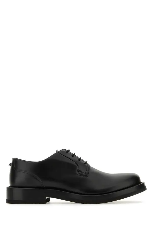 Valentino Garavani Leather Lace-up Shoes - Black