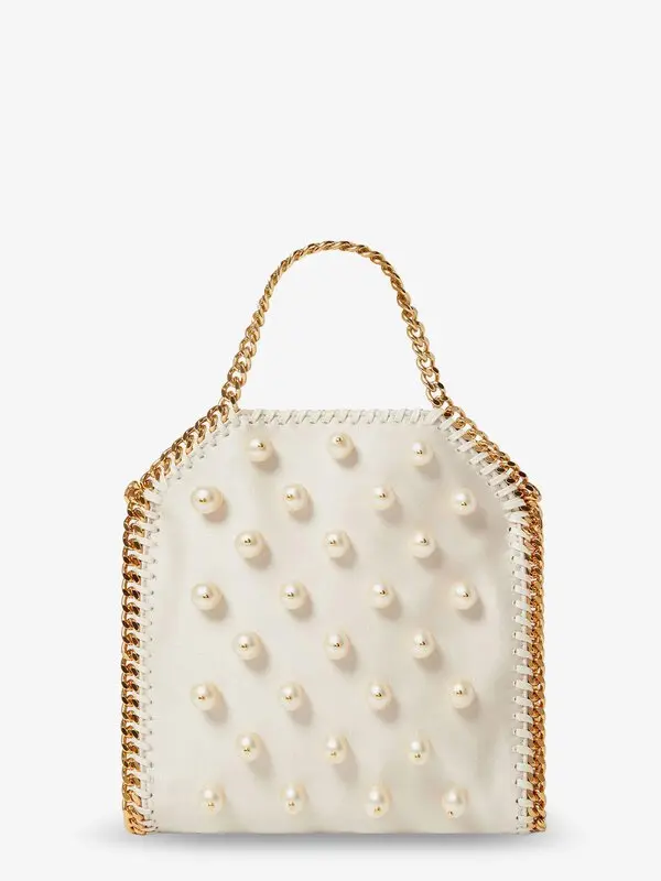 Stella McCartney Falabella Satin Crossbody Bag With Vegan Pearl Detail - Multicolor