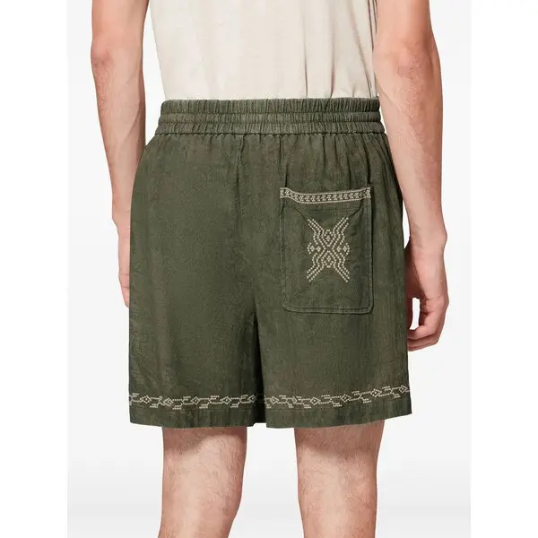 Isabel Marant Étoile Bermuda Shorts With Embroidered Hem