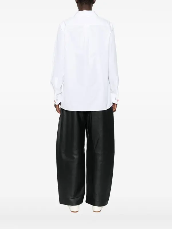 Loewe Cotton Shirt With Embellished Cuffs - Multicolor