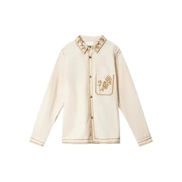 Isabel Marant Étoile Neutrals Jackets Shirt Jackets - Cream