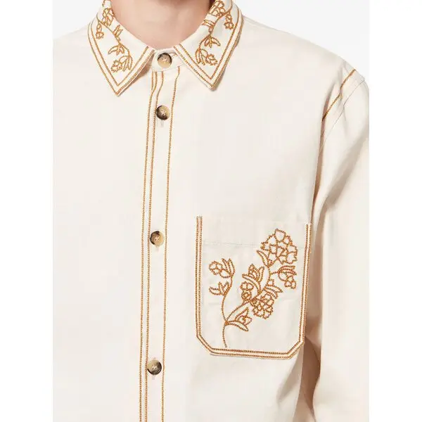 Isabel Marant Étoile Neutrals Jackets Shirt Jackets - Cream